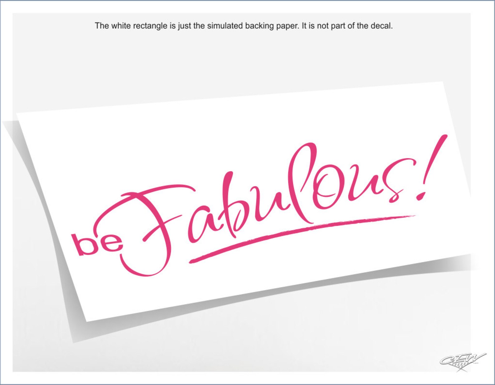 Be Fabulous Wall Vinyl Decal Unique Inspirational Sticker | Etsy