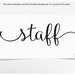 Staff Door Decal Employees Sticker Business Door Saying - Etsy