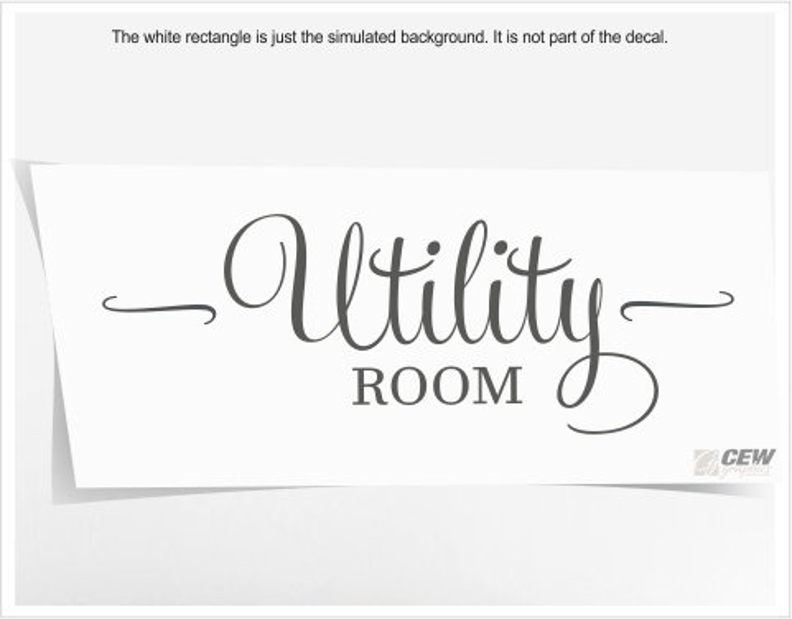 Utility Room Door Decal Storage Room Vinyl Decal Home Decor - Etsy