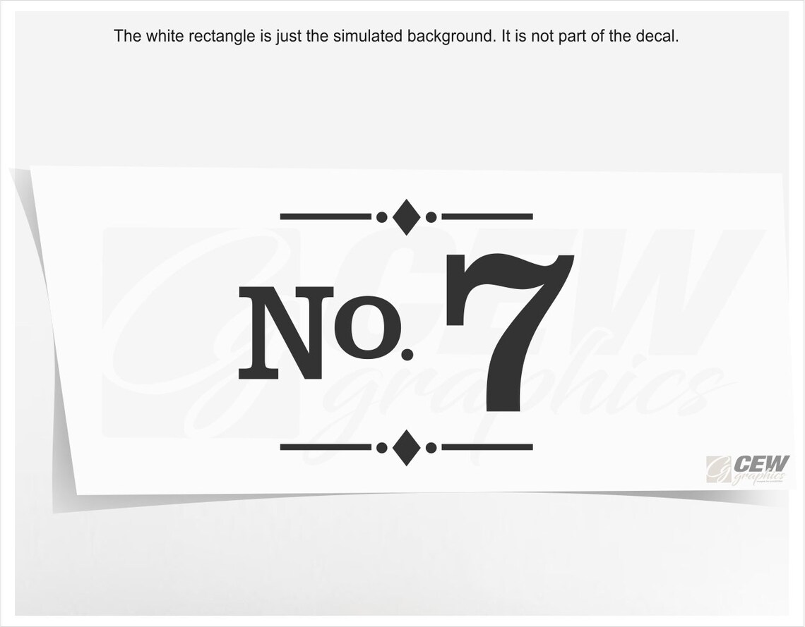 House Number Decal, Door Number Decal Address # Sticker for Home ...