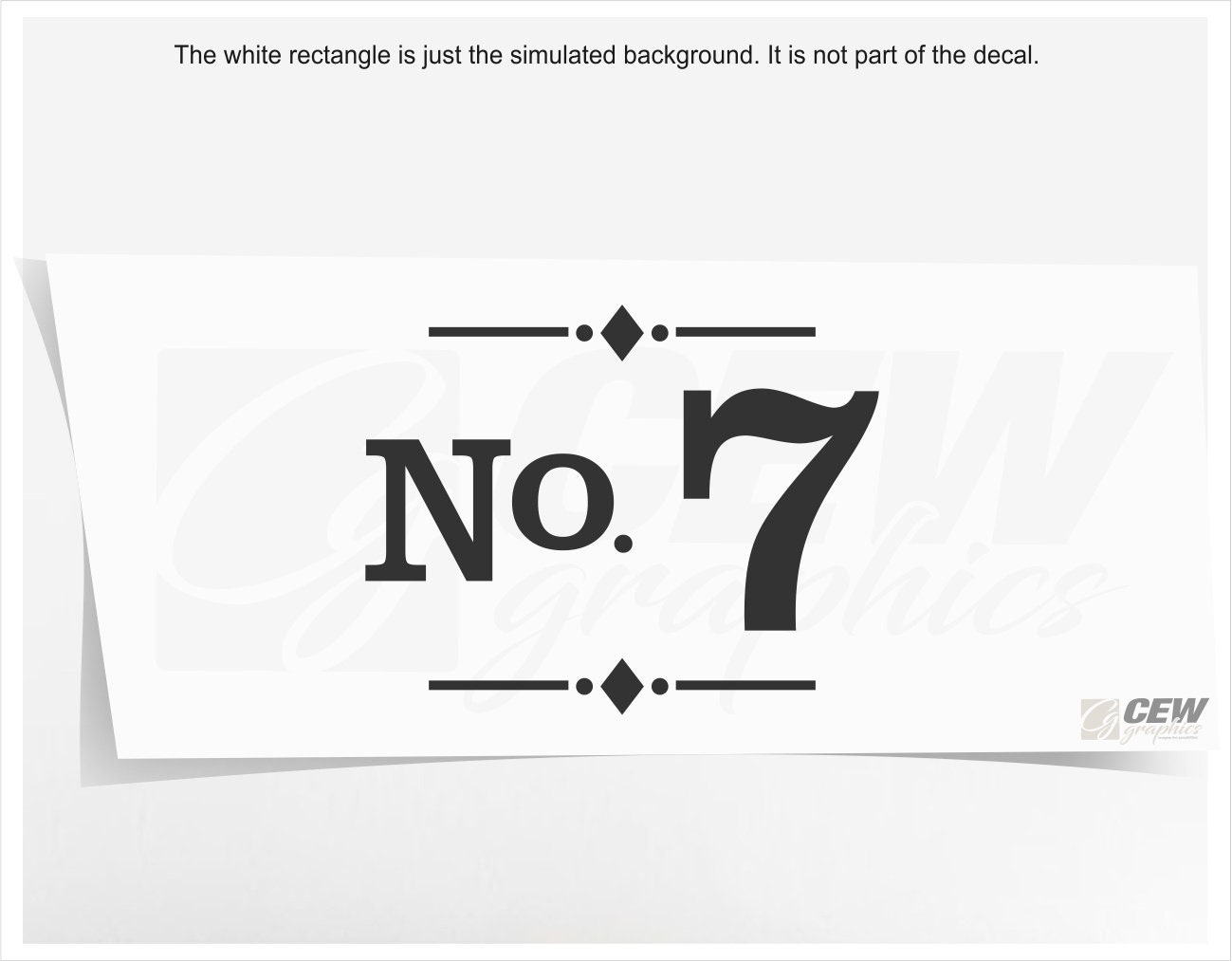 House Number Decal, Door Number Decal Address # Sticker for Home ...