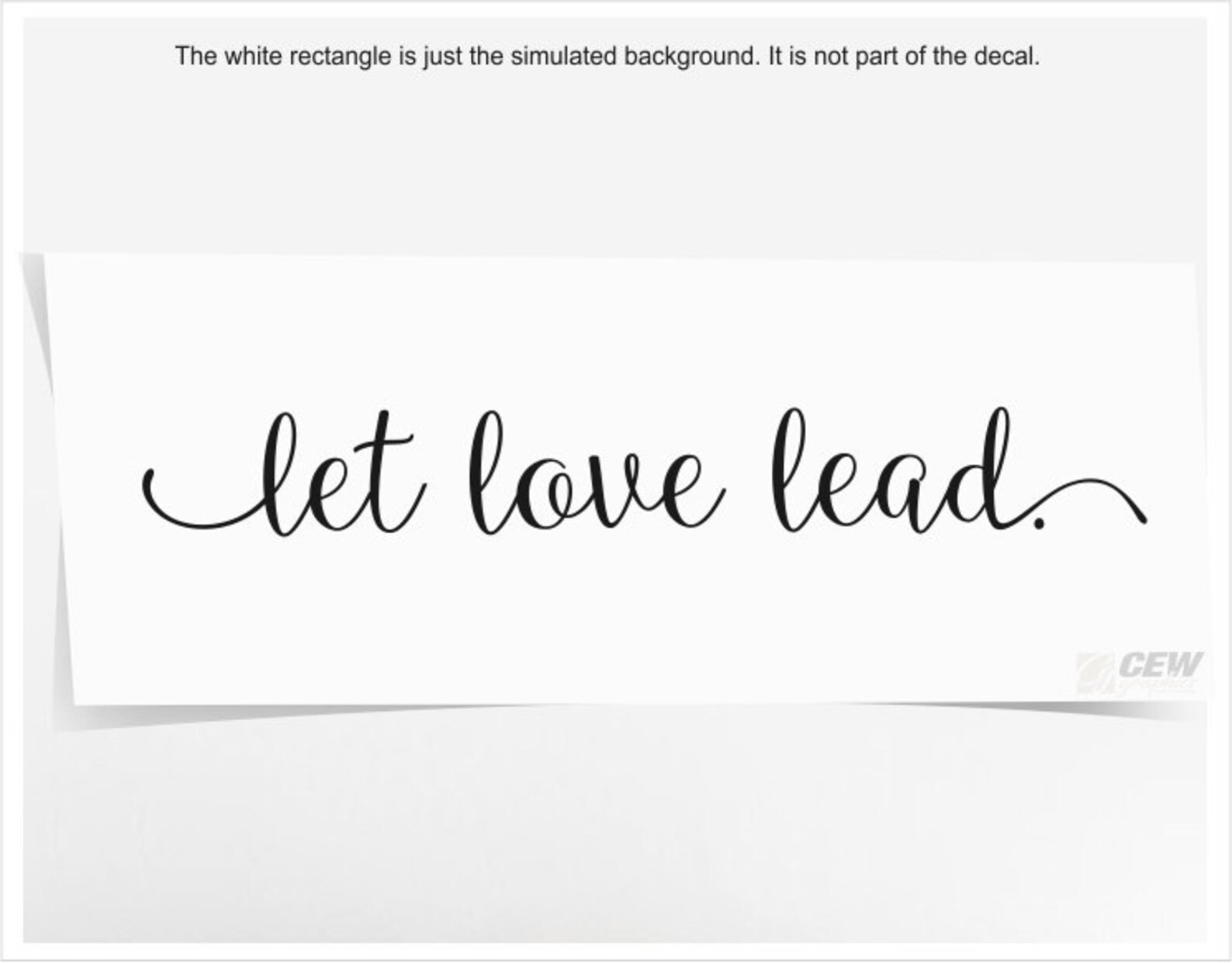 Let love lead decal inspirational love decal house door | Etsy