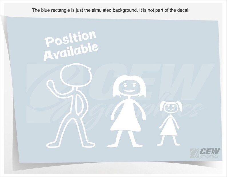 Single mom and daughter stick figure family decal funny | Etsy