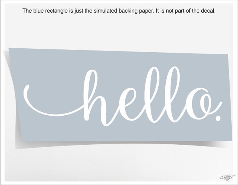 Hello Door Decal Cute Hello Sticker Greeting for Home - Etsy