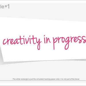 Creativity Wall Decal, Inspiring Artistic Quote, Art and Craft Room ...