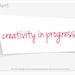 Creativity Wall Decal, Inspiring Artistic Quote, Art and Craft Room ...