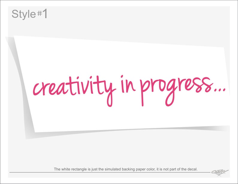Creativity Wall Decal Inspiring Artistic Quote Art and Craft - Etsy