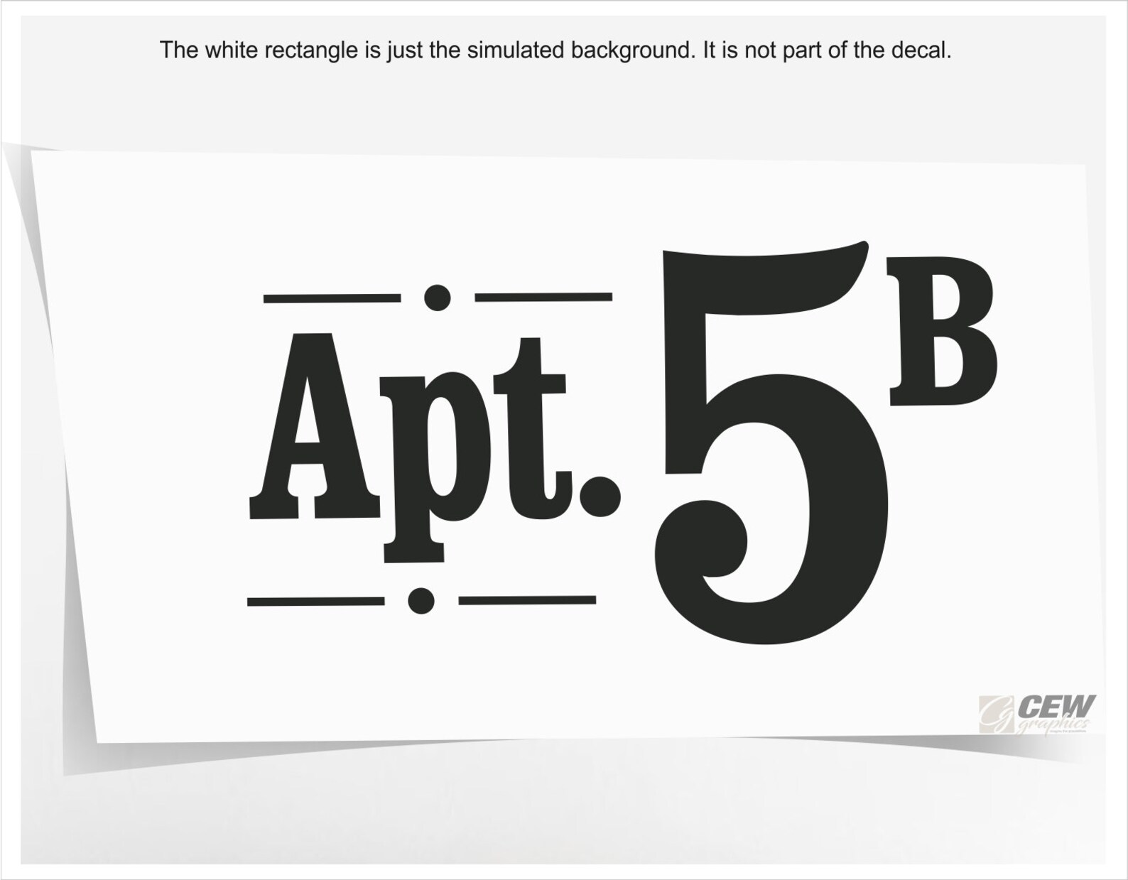 Apartment Number Decal, Room # Sticker for Home, House Door Number ...