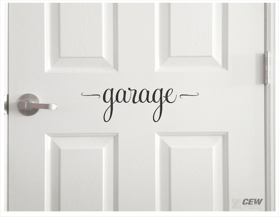 Garage Decal Door Sticker for Home Entry Door Letters Garage - Etsy