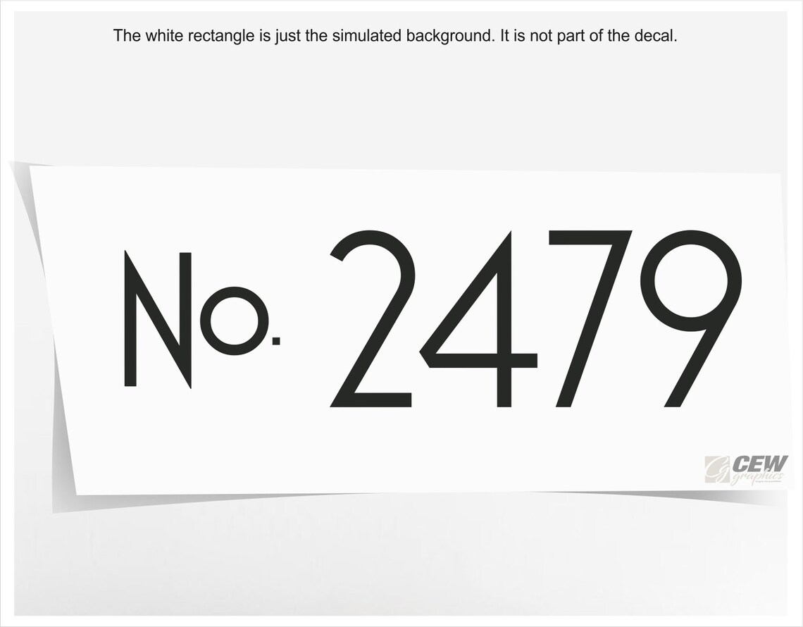 House Number Decal Street Address Sticker for Home - Etsy