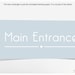 Main Entrance Decal, Office Building Door Sticker, Front Lobby Greeting ...
