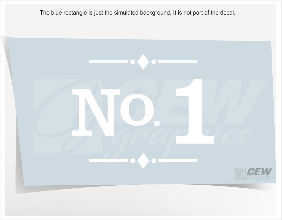 House Number Decal, Door Number Decal Address # Sticker for Home ...
