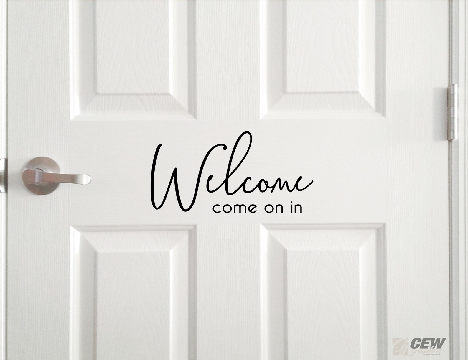 Welcome Come on in Decal, Please Come in Sticker, Front Door Greeting ...