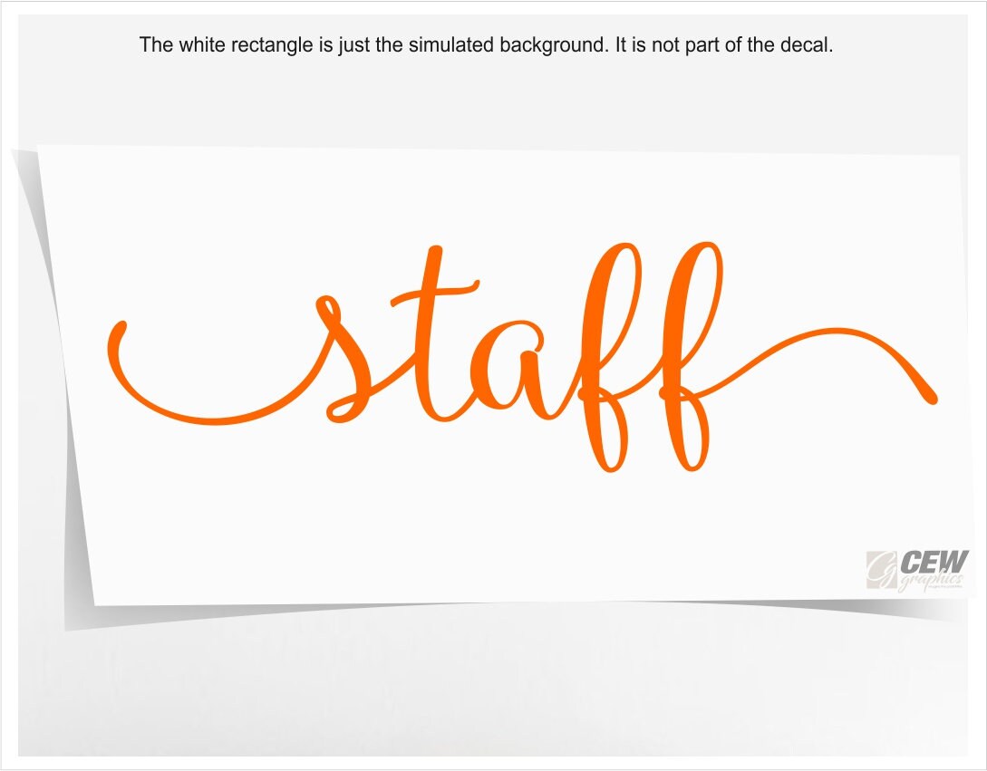 Staff Door Decal Employees Sticker Business Door Saying - Etsy
