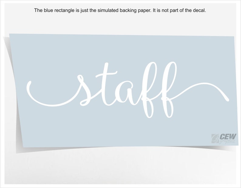 Staff Door Decal, Employees Sticker, Business Door Saying, Staff Vinyl ...