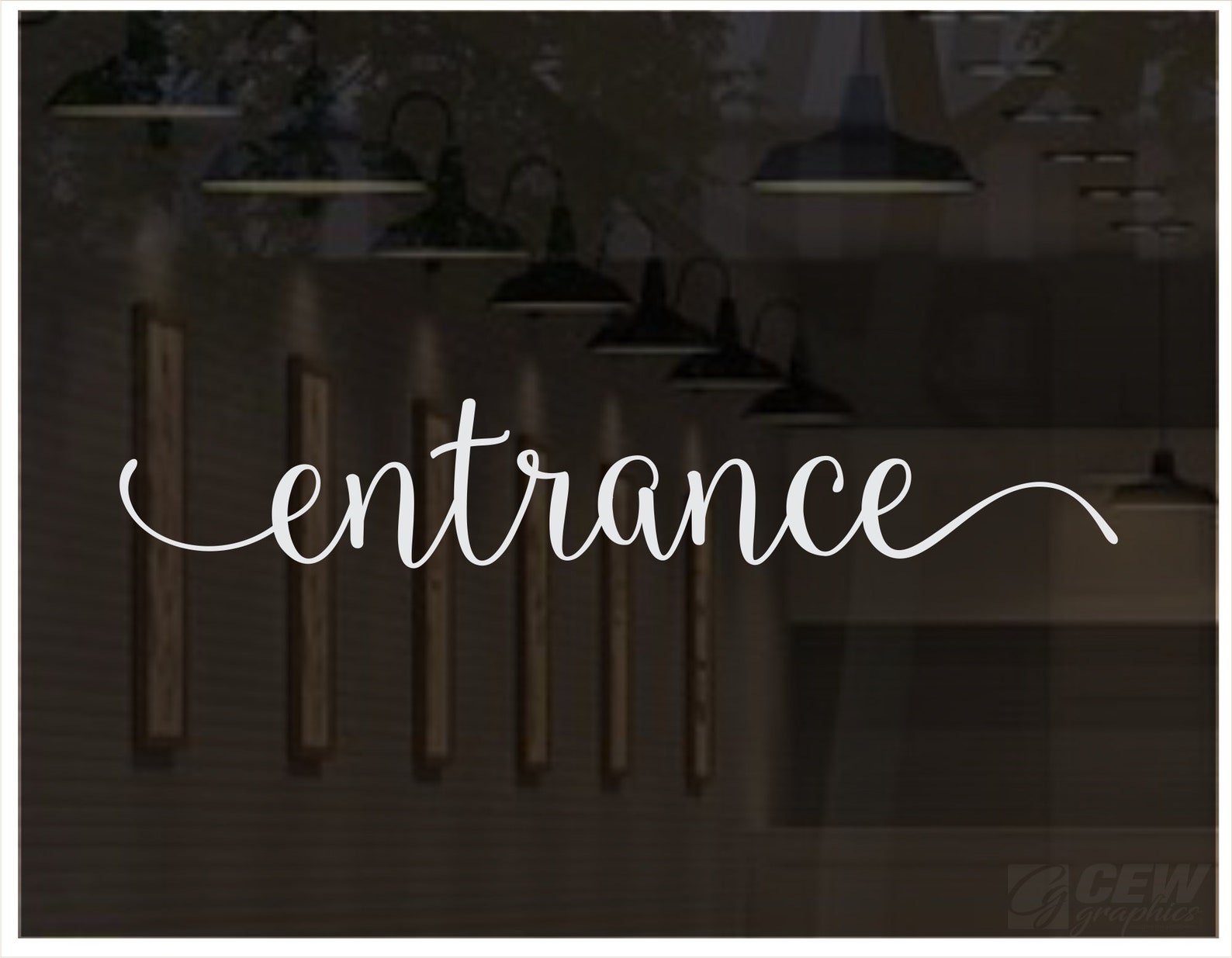 Entrance Door Decal Office Door Entrance Sticker Front Door - Etsy