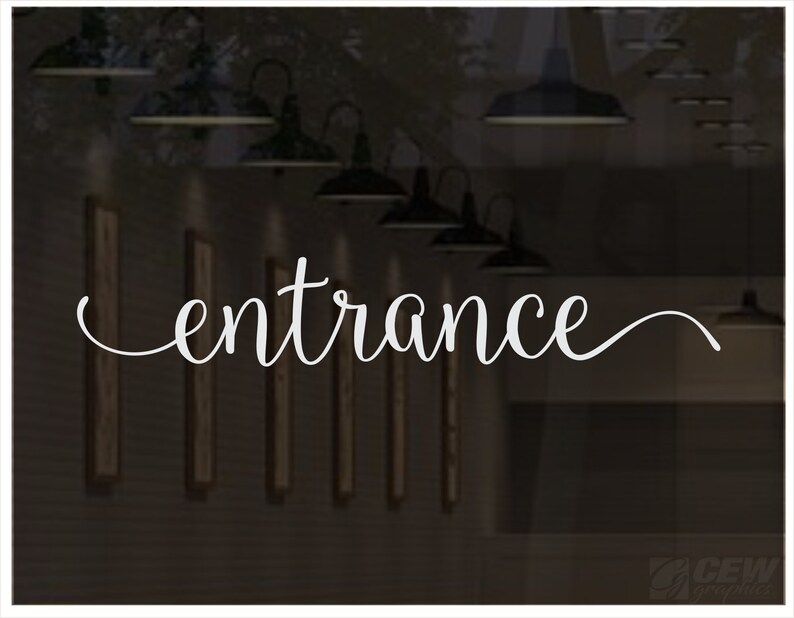 Entrance Door Decal Office Door Entrance Sticker Front Door - Etsy