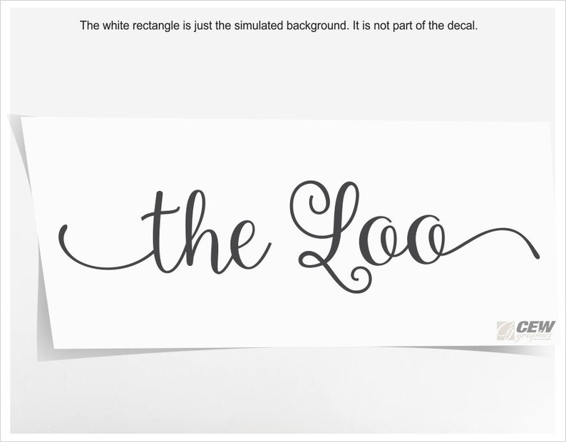 The Loo Decal Bathroom Door Sticker Decor Old Fashion - Etsy