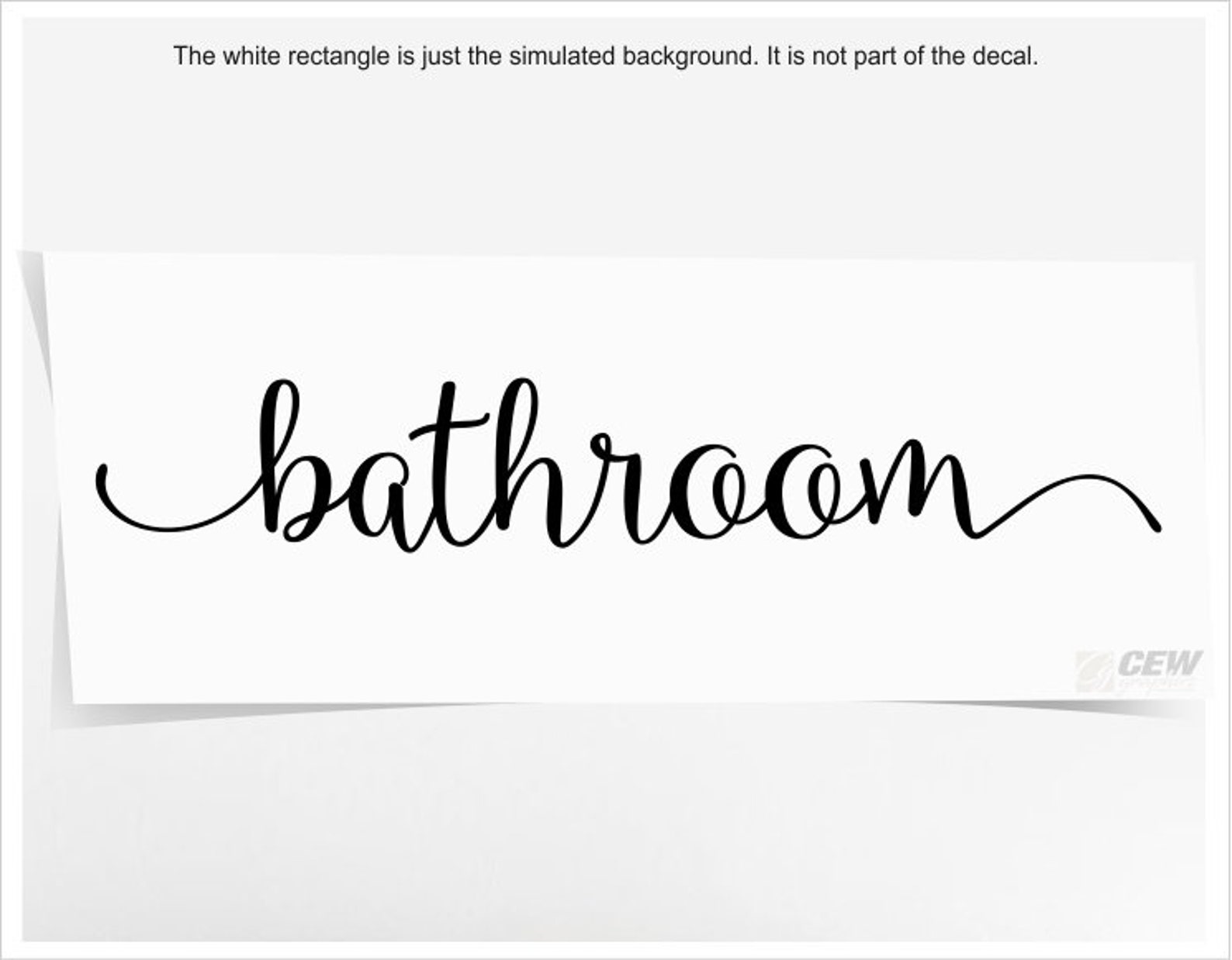 Bathroom Decal Bathroom Door Sticker Decor Washroom Vinyl - Etsy