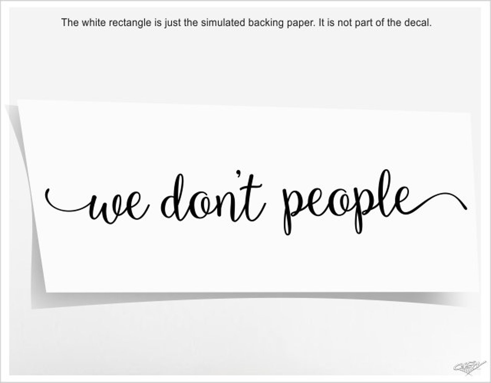 Funny Non Welcome Door Decal Not a People Person Greeting - Etsy