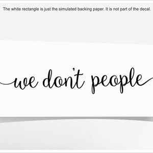 Funny Non Welcome Door Decal, Not a People Person Greeting, Unique ...