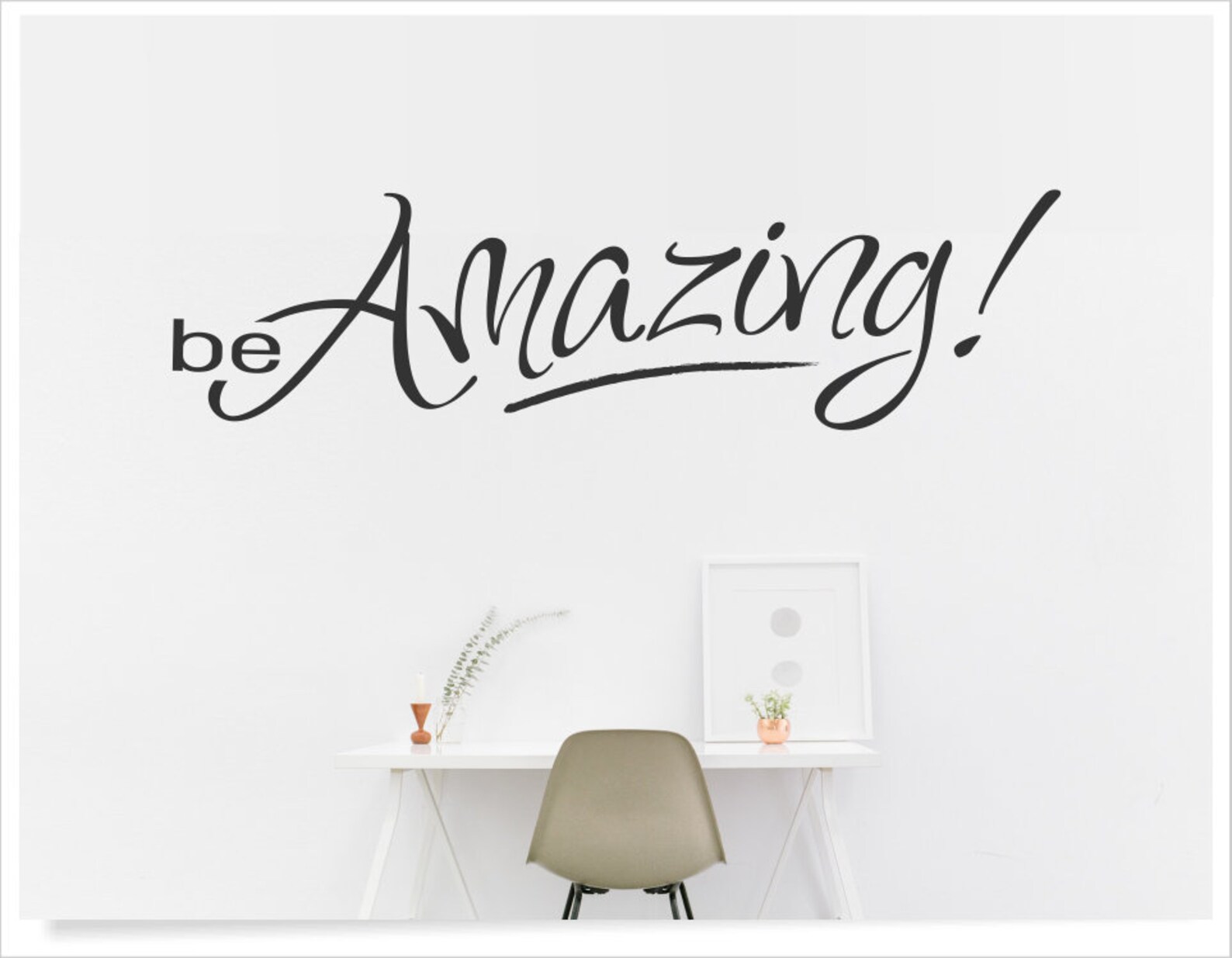 Be Amazing Wall Vinyl Decal Unique Inspirational Sticker | Etsy