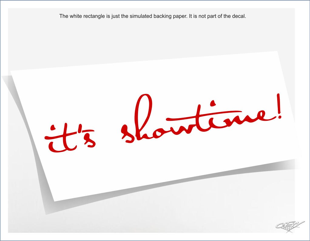 It's Showtime Inspiring Mirror Decal Bathroom Wall Vinyl | Etsy