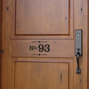 House Number Decal - Door Number Decal - Address # Sticker for Home ...