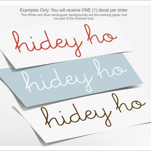 Hidey Ho Front Door Decal, House Door Greeting, Cute Welcome Sticker ...