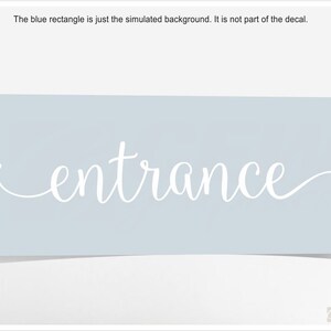 Entrance Door Decal, Office Door Entrance Sticker, Front Door Greeting ...