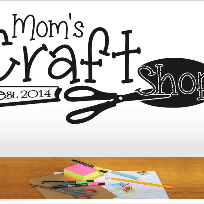 Craft Room Wall Decal - Etsy