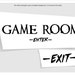 Game Room Door Vinyl Decal, Gamer Decal, Video Game Wall Art, Video ...
