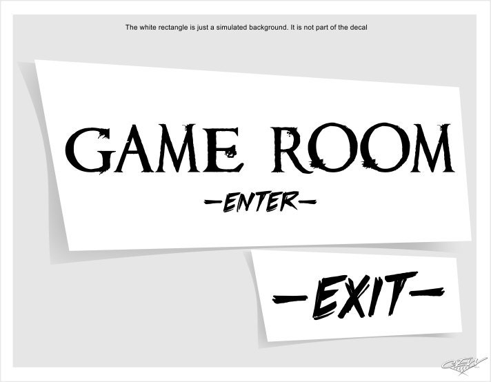 Game room door vinyl decal gamer decal video game wall art - Etsy Nederland