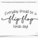 Flip Flops Wall Decal, Beach Theme Wall Quote, Life is Better in Flip ...
