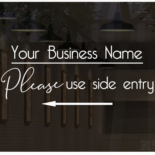 Please Use Other Entrance Sign - Etsy