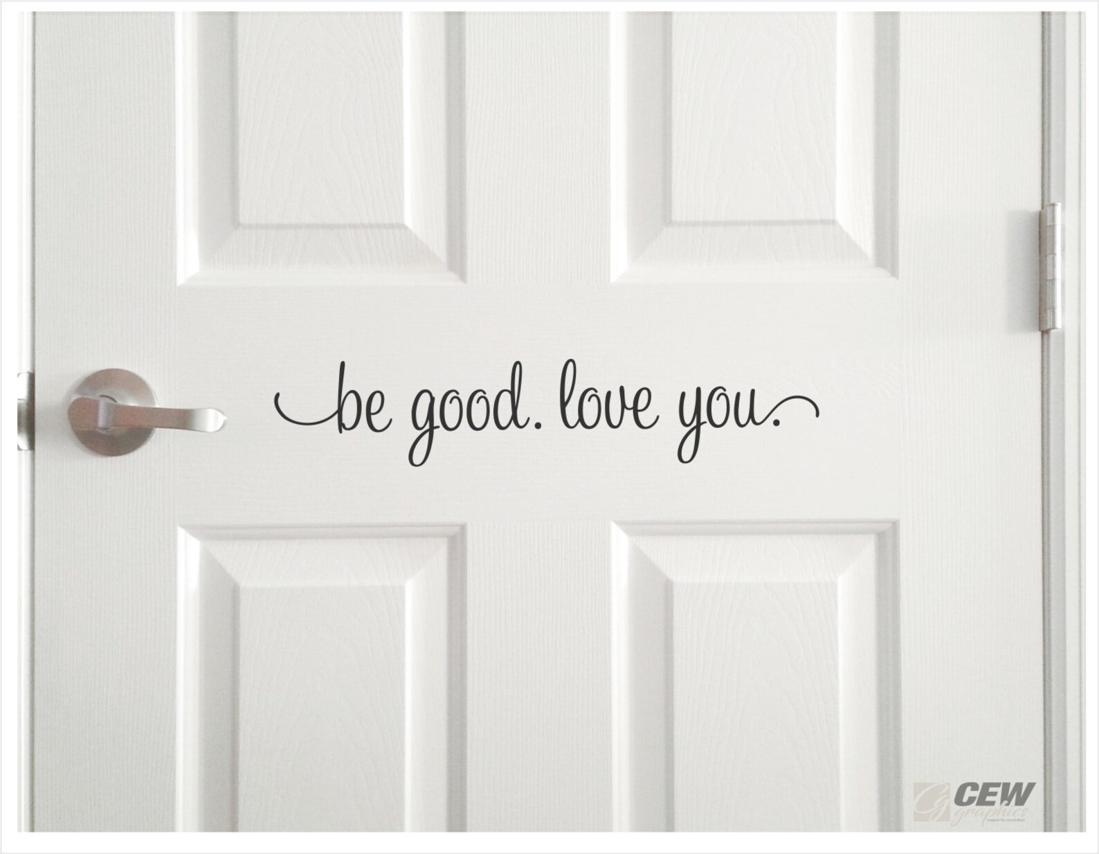 Be Good Love You Front Door Decal, Love You Door Sticker Greeting, Cute ...