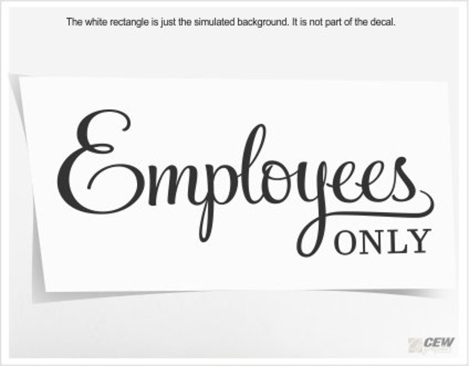 Employees Only Door Decal Office Door Sticker Employee - Etsy