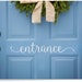 Entrance Door Decal Office Door Entrance Sticker Front Door - Etsy