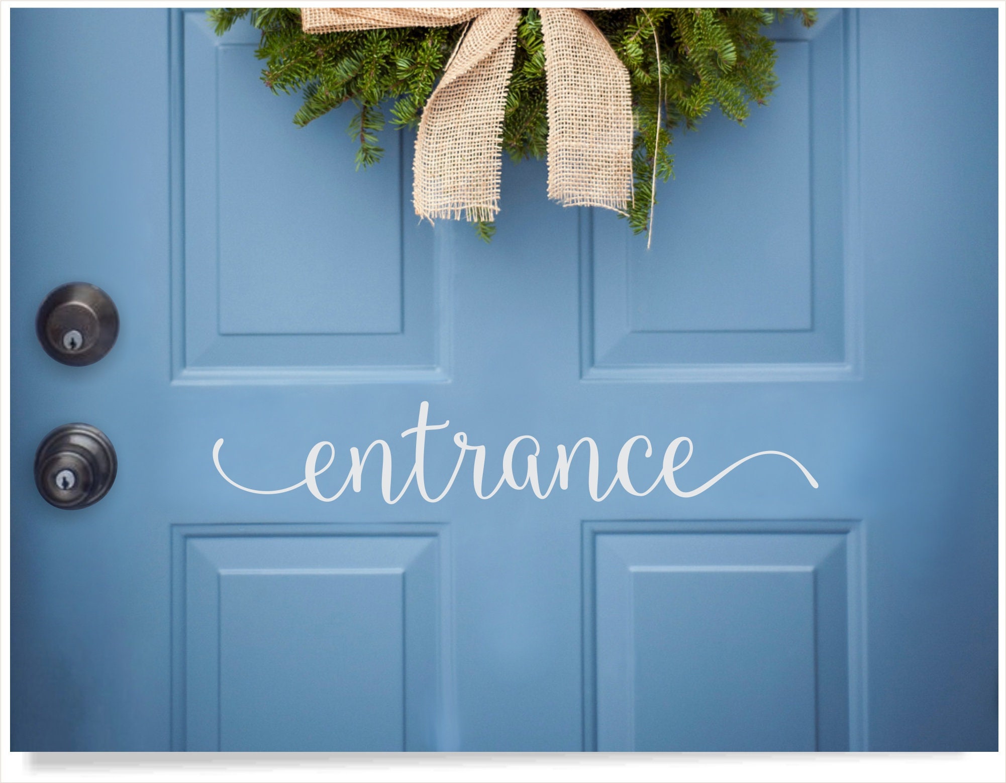 Entrance Door Decal Office Door Entrance Sticker Front Door - Etsy