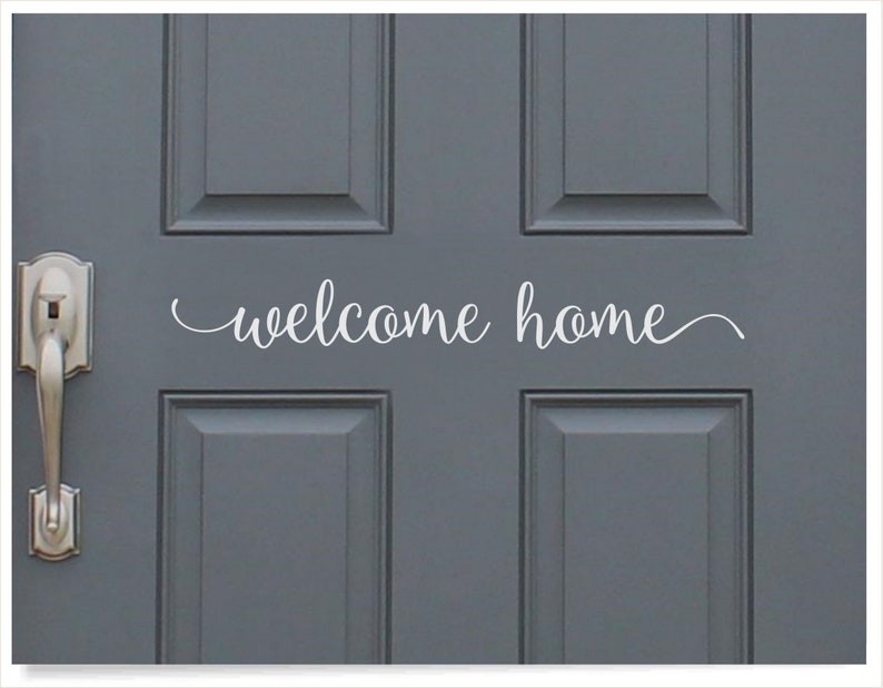 Welcome Home Decal Front Door Welcome Sticker Welcome Home - Etsy