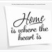 Home is Where the Heart is Wall Decal Country Theme Decor for - Etsy