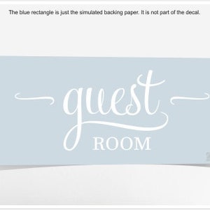 Guest Room Decal, Guests Vinyl Decal, Bedroom Door Vinyl, Home Decor ...