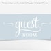 Guest Room Decal, Guests Vinyl Decal, Bedroom Door Vinyl, Home Decor ...