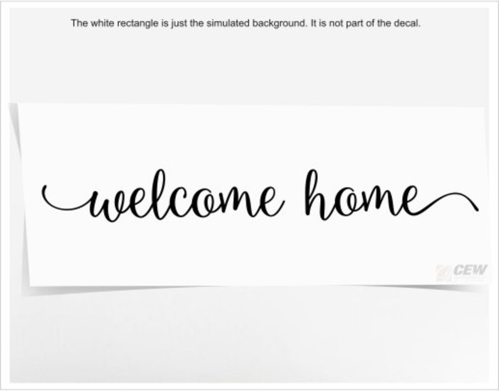 Welcome home decal front door welcome sticker welcome home | Etsy