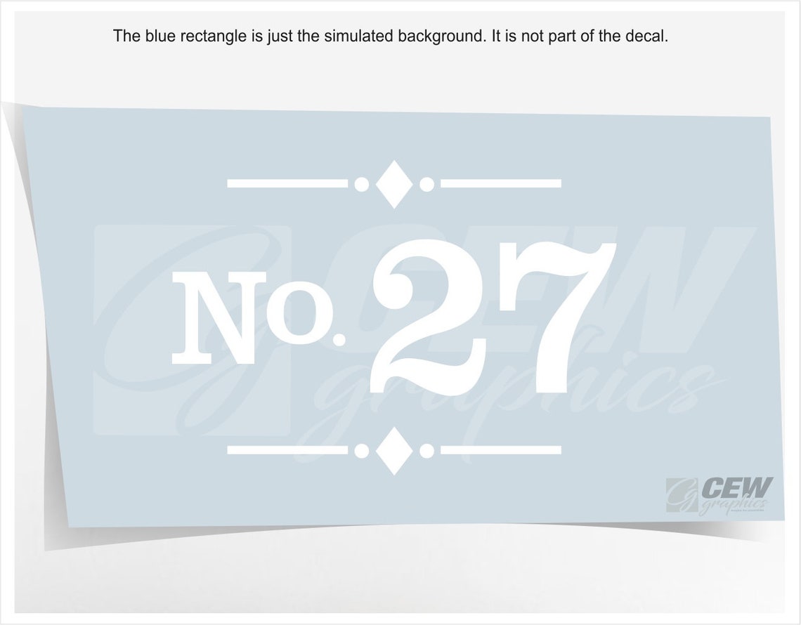 House Number Decal - Door Number Decal - Address # Sticker for Home ...