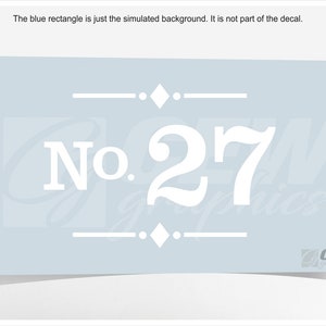 House Number Decal - Door Number Decal - Address # Sticker for Home ...