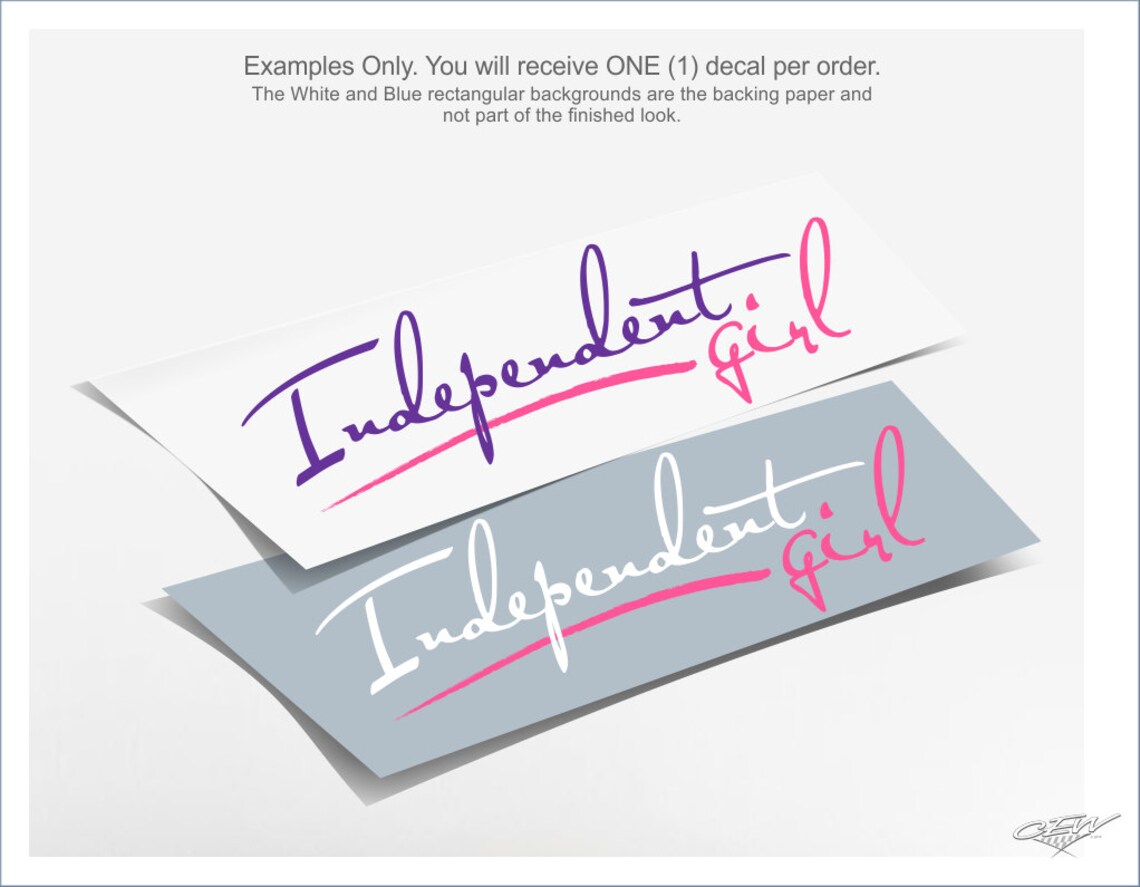 Independent Girl Car Window Decal Motivational Decal for - Etsy