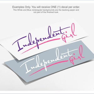 Independent Girl Car Window Decal, Motivational Decal for Women, Strong ...