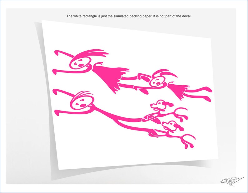 Funny Stick Figure Family Decal Unique Stick Family Car - Etsy