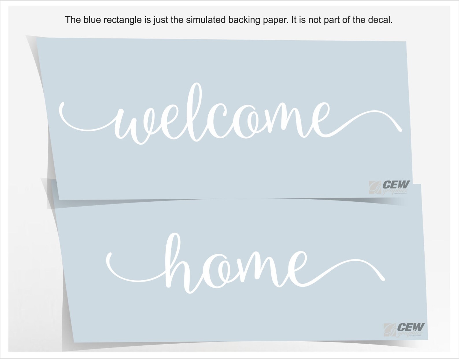 Front Double Door Welcome Home Decal, Welcome Sticker Greeting for Home ...